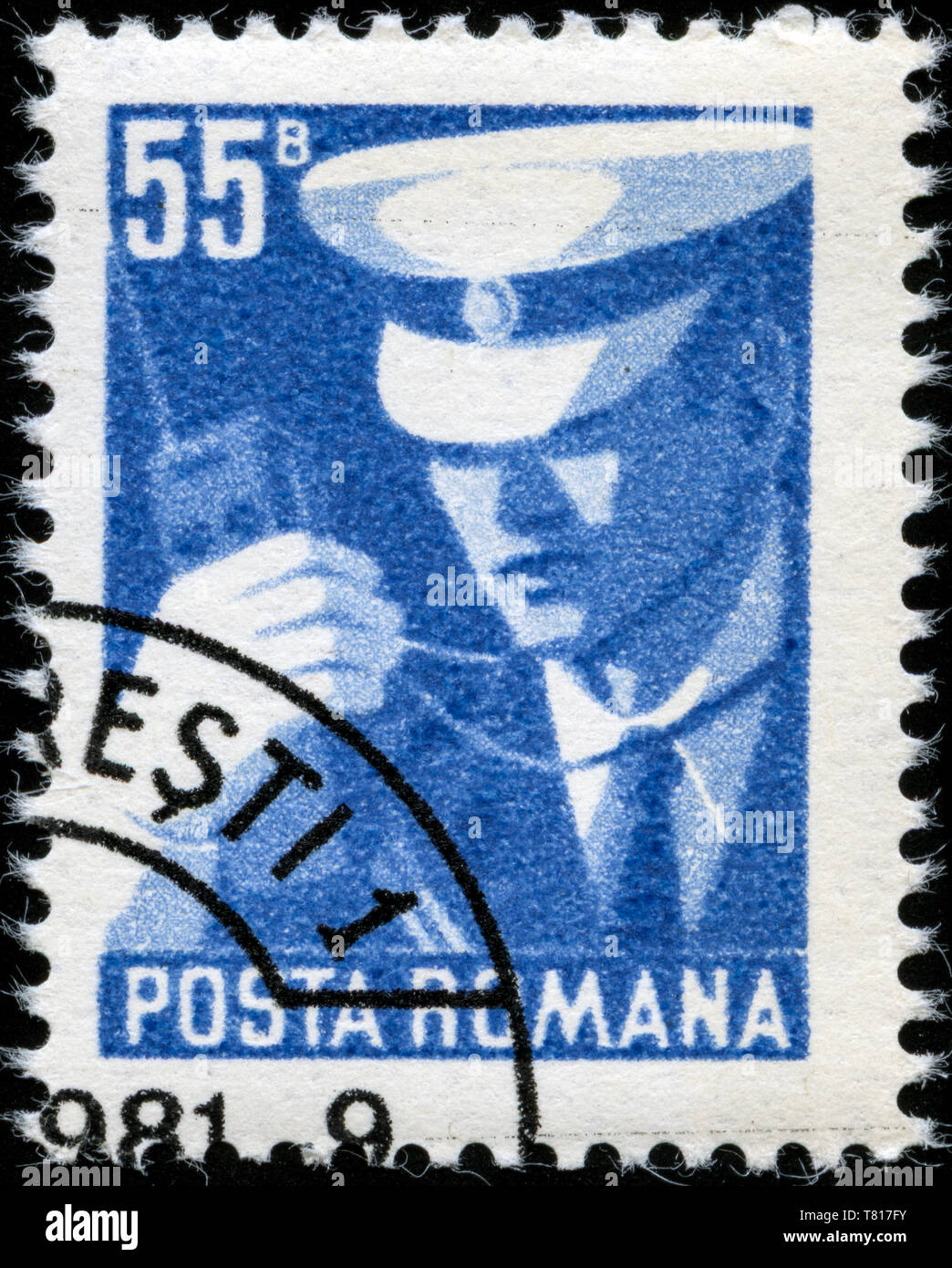 Postage stamp from Romania in the Police series issued in 1975 Stock ...