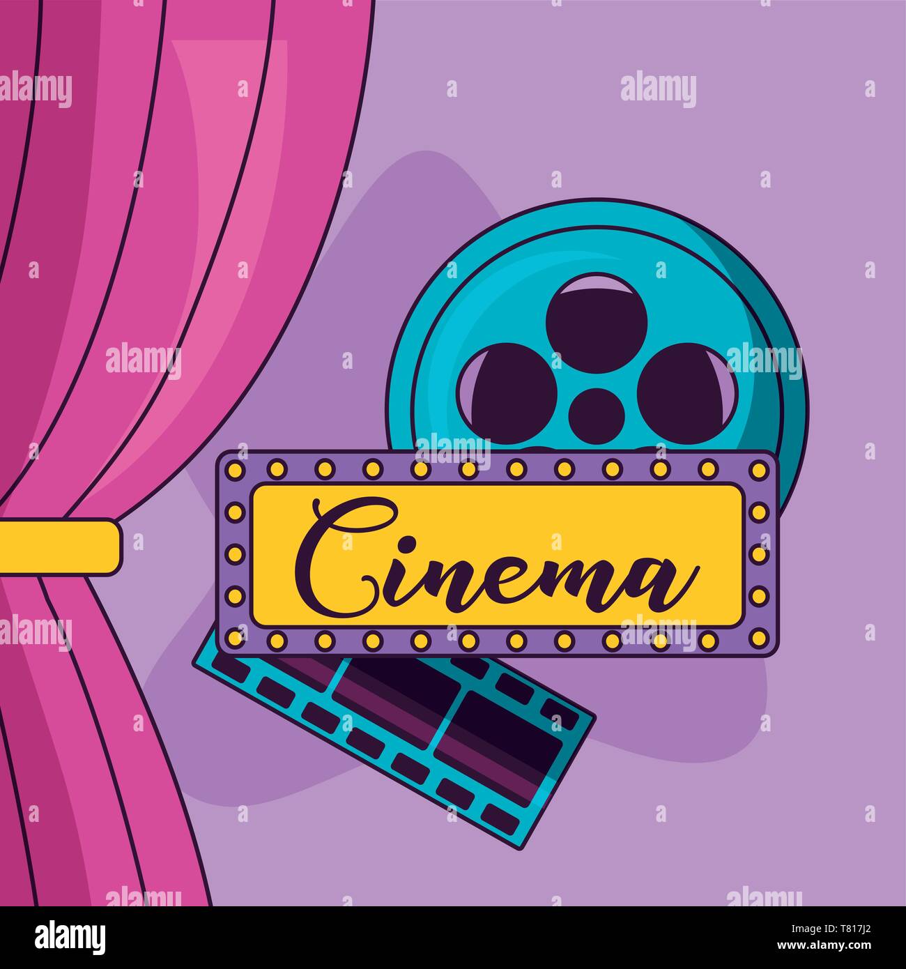 cinema movie design Stock Vector Image & Art - Alamy