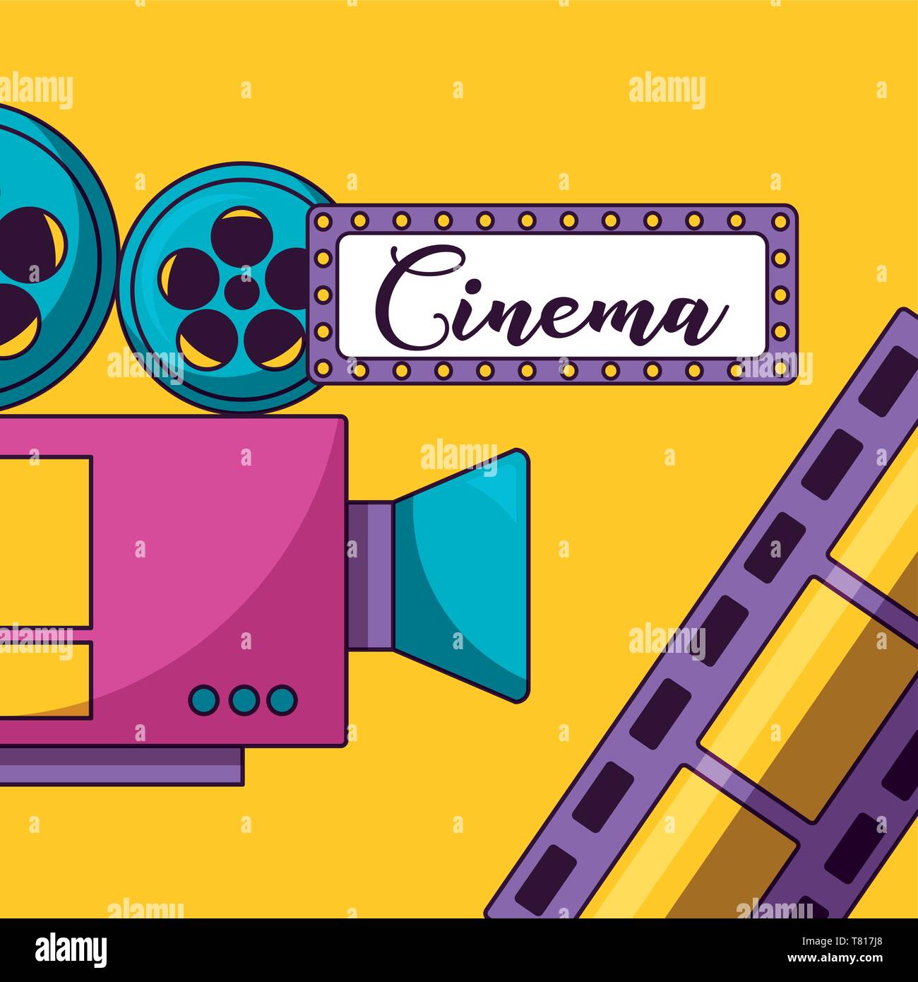 cinema movie design Stock Vector Image & Art - Alamy