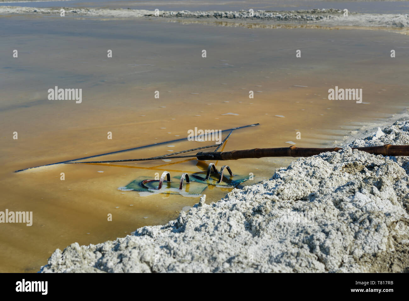 Traditional salt harvesting in salt hi-res stock photography and images ...