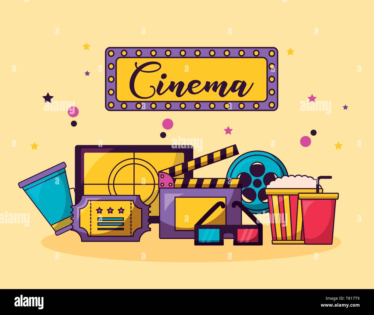 cinema movie design Stock Vector Image & Art - Alamy