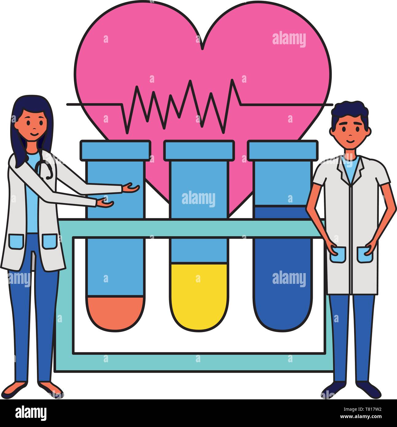 medical people test tube Stock Vector Image & Art - Alamy