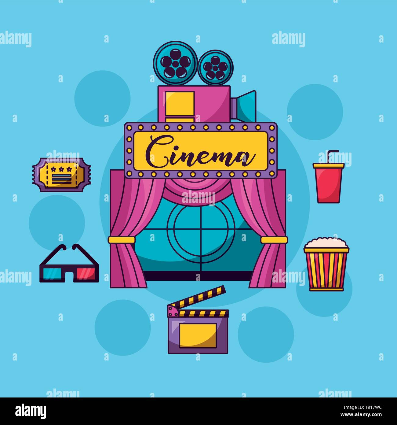 cinema movie design Stock Vector Image & Art - Alamy