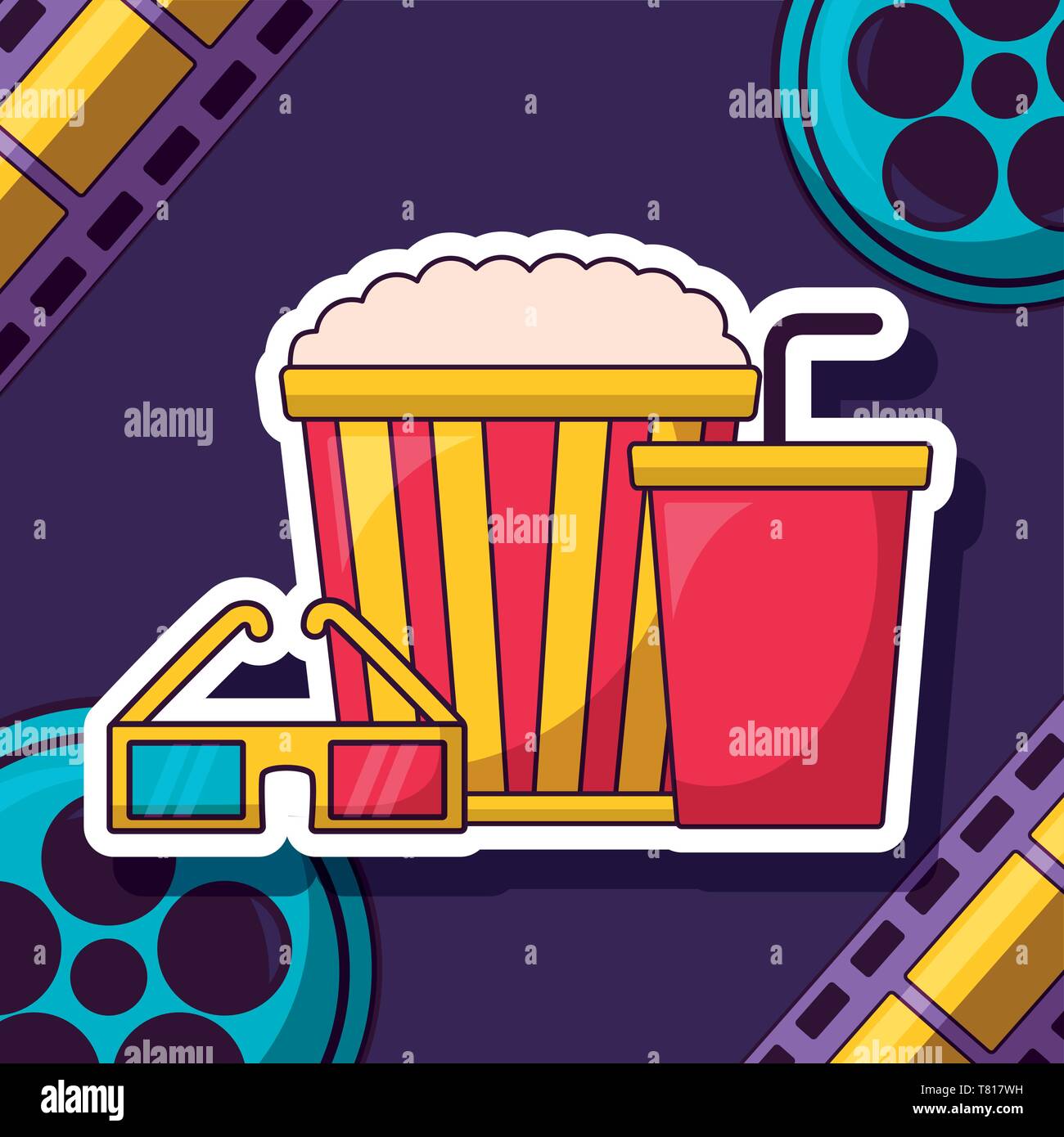 cinema movie design Stock Vector Image & Art - Alamy