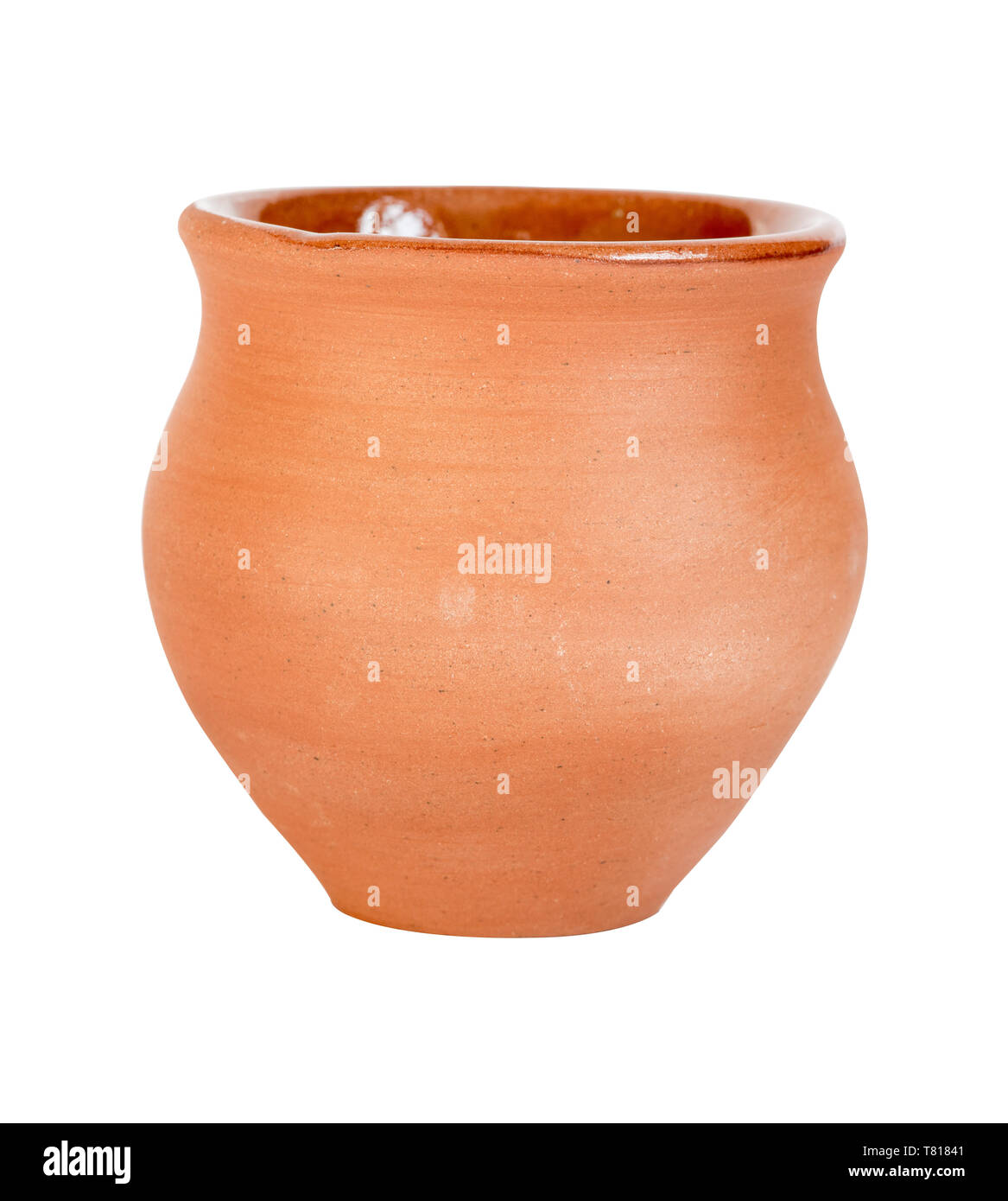 Clay pot isolated on white background Stock Photo - Alamy