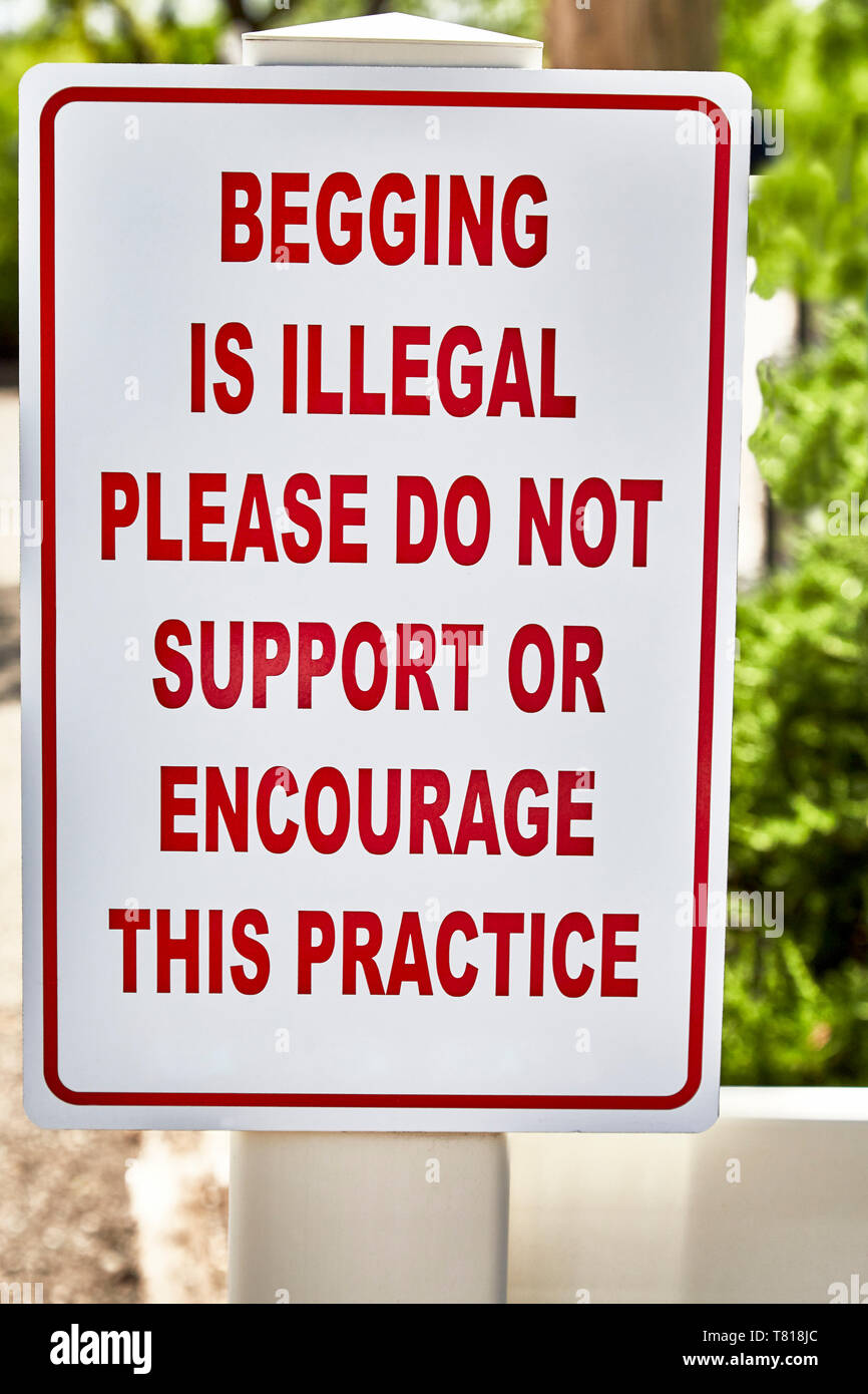 Begging is illegal, please do not support or encourage this practice ...