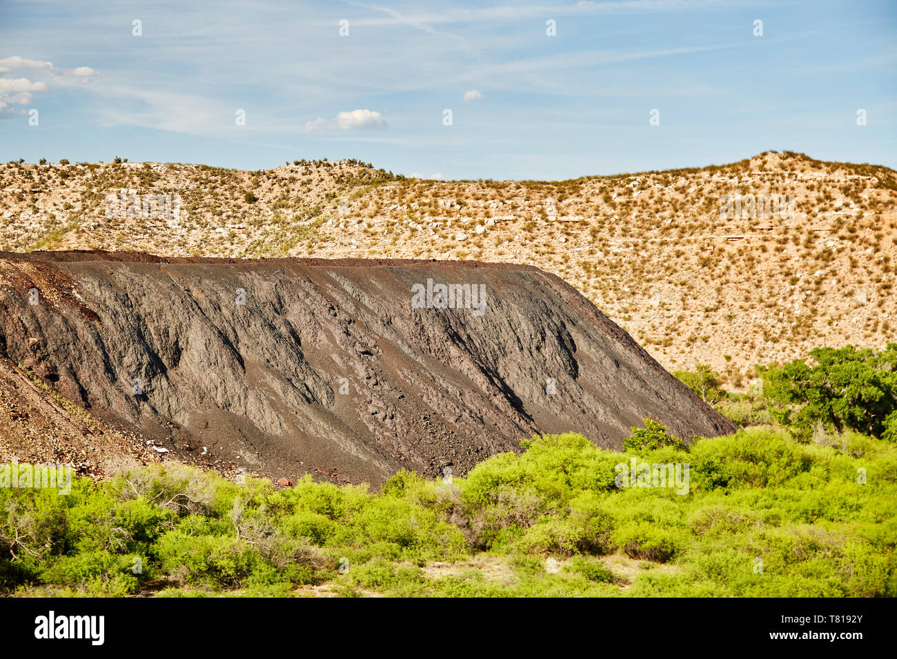 Mound of Debris leftover from the copper mining industry Stock Photo ...