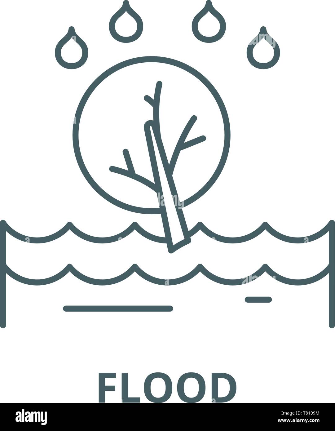 Flood symbol icon hi-res stock photography and images - Alamy