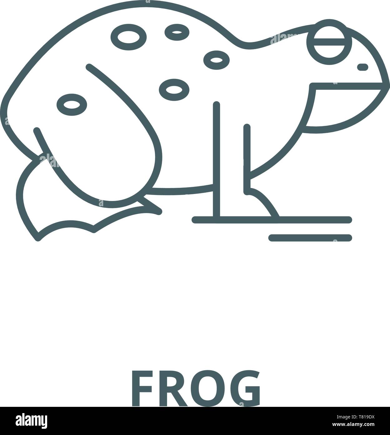 Jumping frog silhouette Stock Vector Images - Alamy