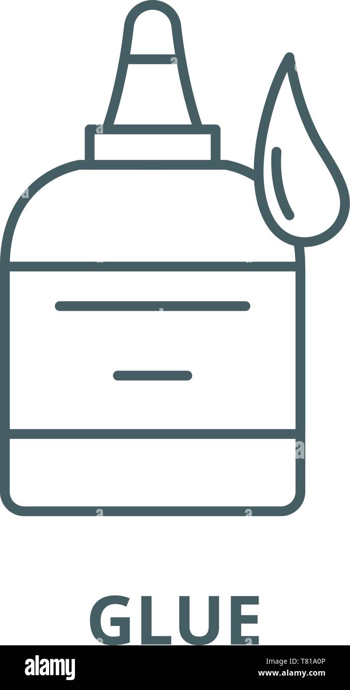 Glue vector line icon, linear concept, outline sign, symbol Stock ...