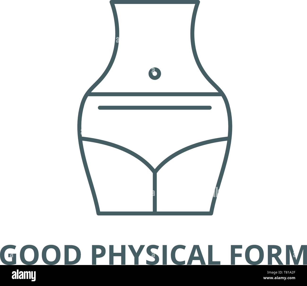 Good physical form vector line icon, linear concept, outline sign ...