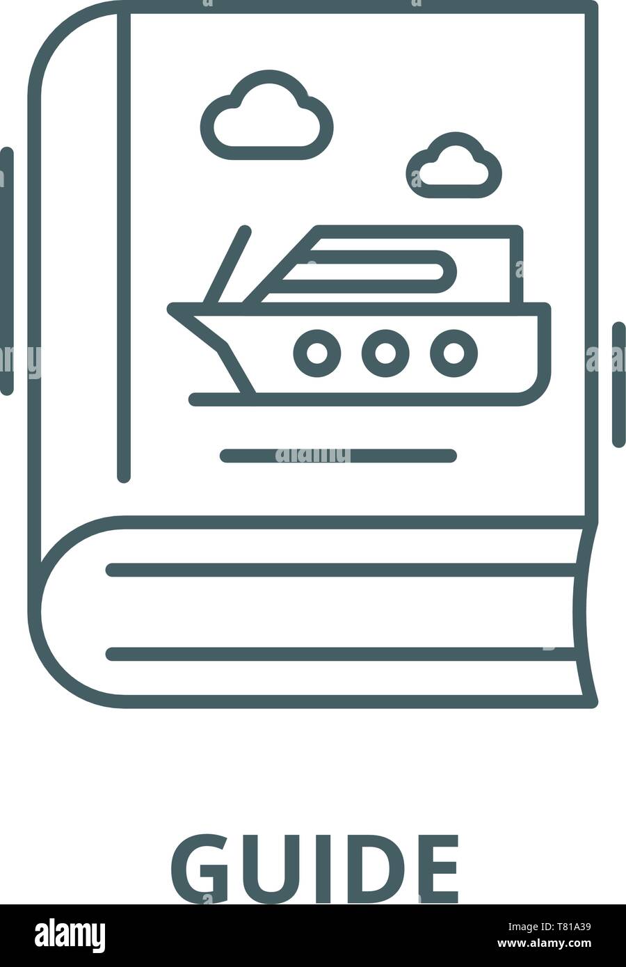 Guide vector line icon, linear concept, outline sign, symbol Stock ...