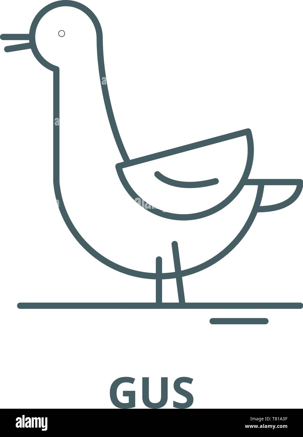 Gus vector line icon, linear concept, outline sign, symbol Stock Vector ...