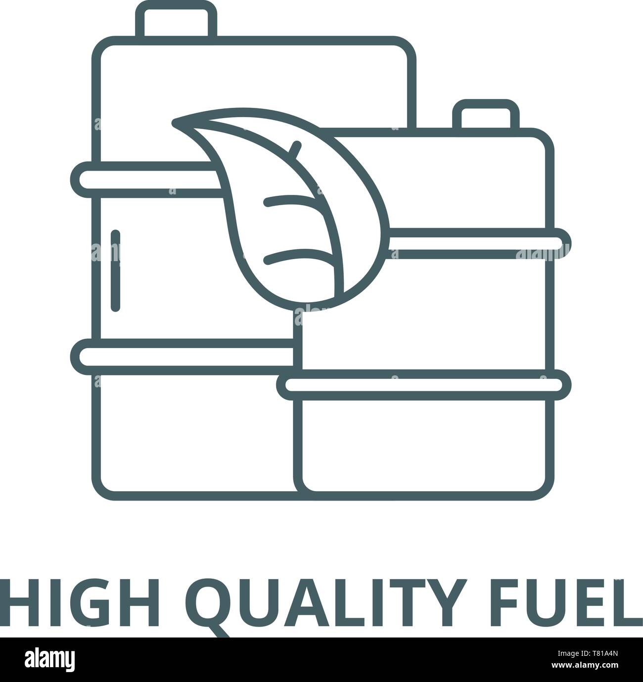 High quality fuel vector line icon, linear concept, outline sign ...
