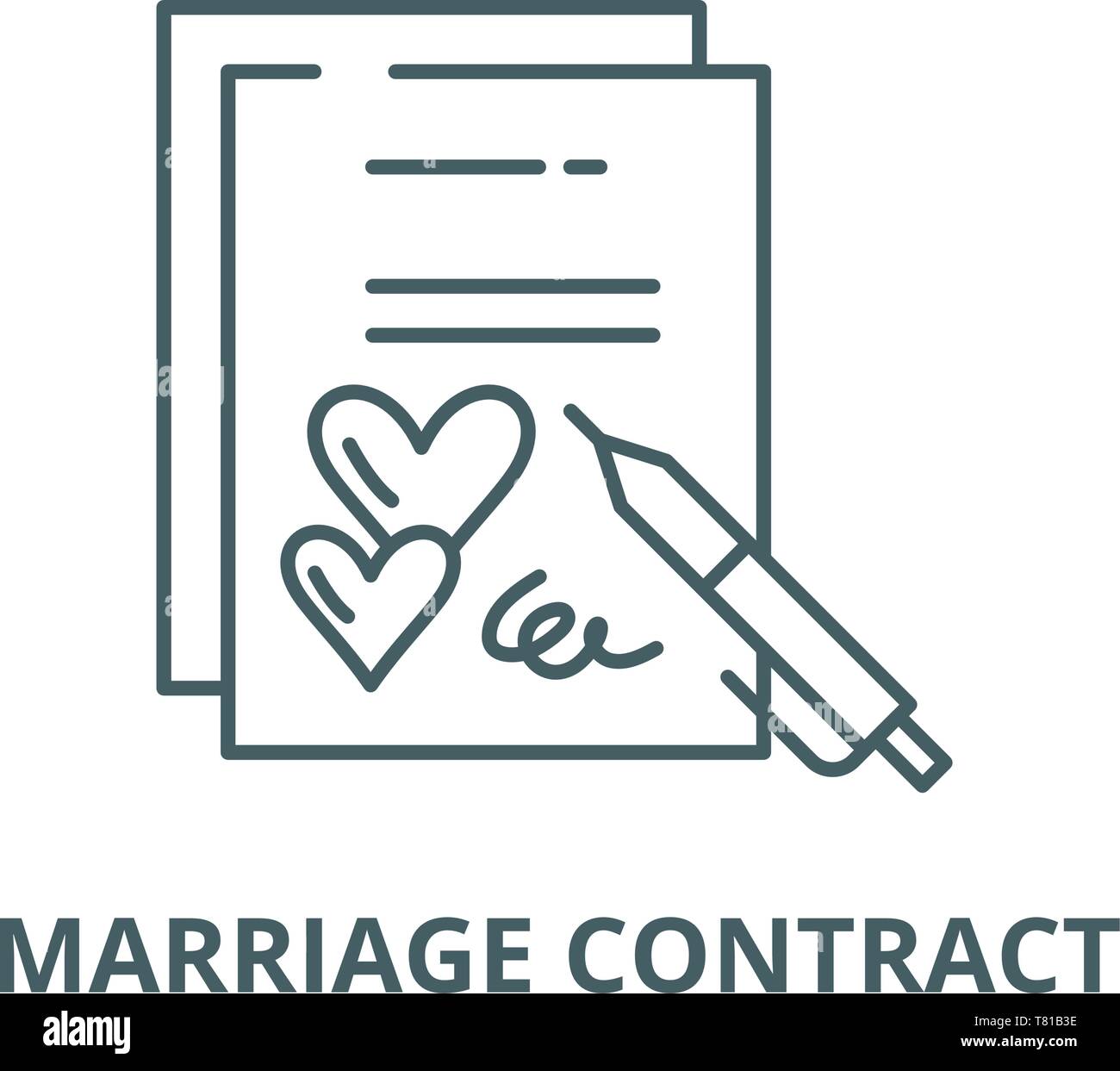 Marriage Contract Clipart