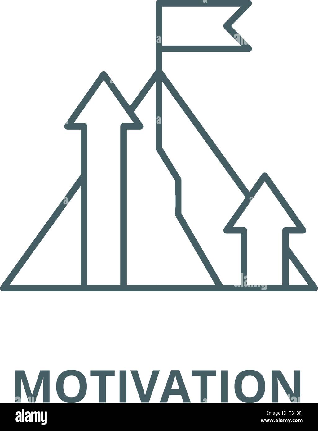 Motivation vector line icon, linear concept, outline sign, symbol Stock ...