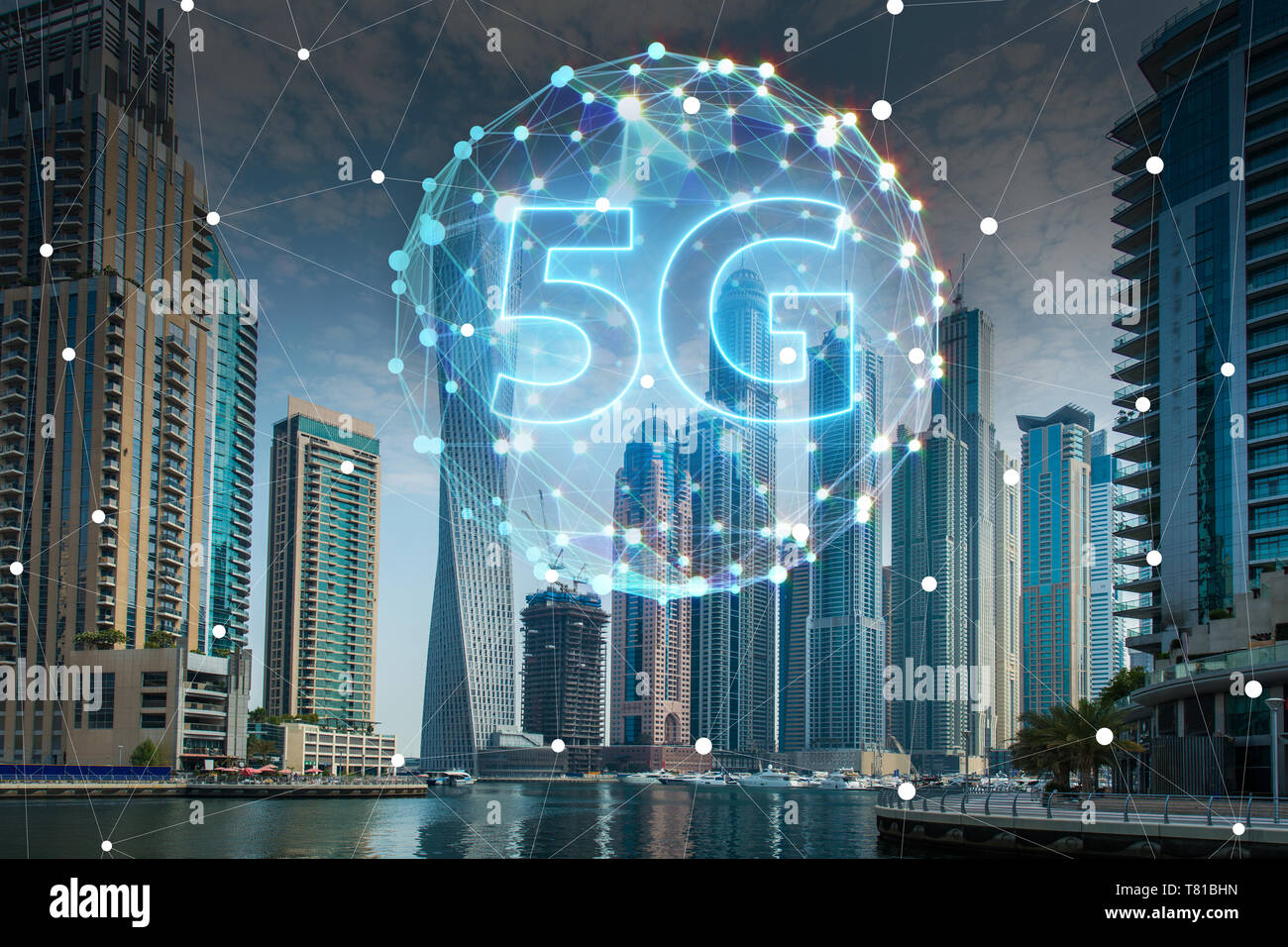 5g internet concept in technology concept Stock Photo - Alamy