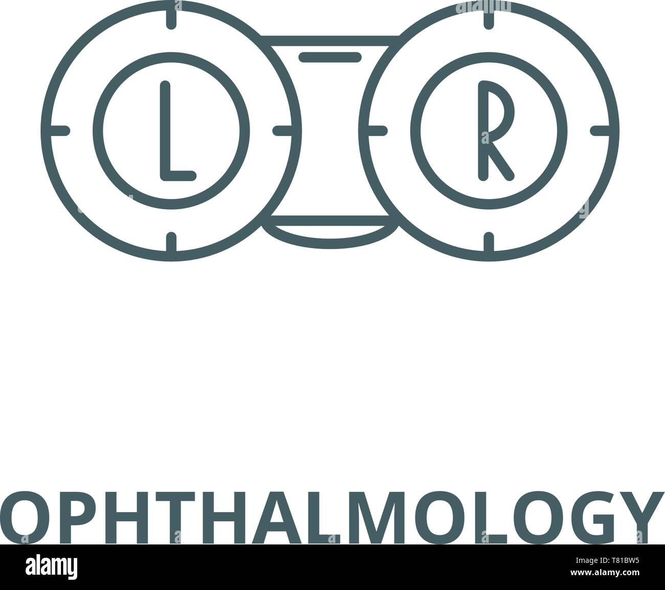 Ophthalmology vector line icon, linear concept, outline sign, symbol ...