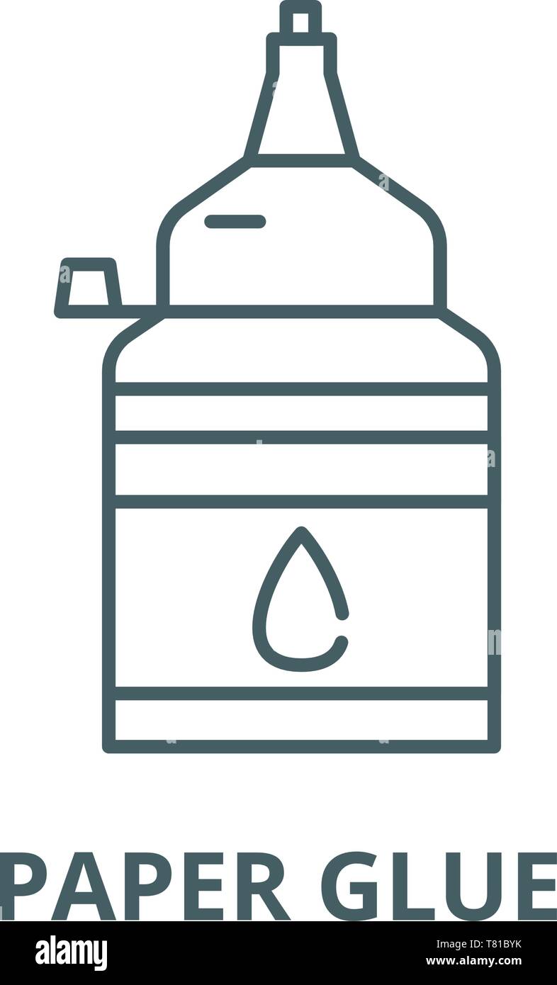 Paper glue vector line icon, linear concept, outline sign, symbol Stock ...