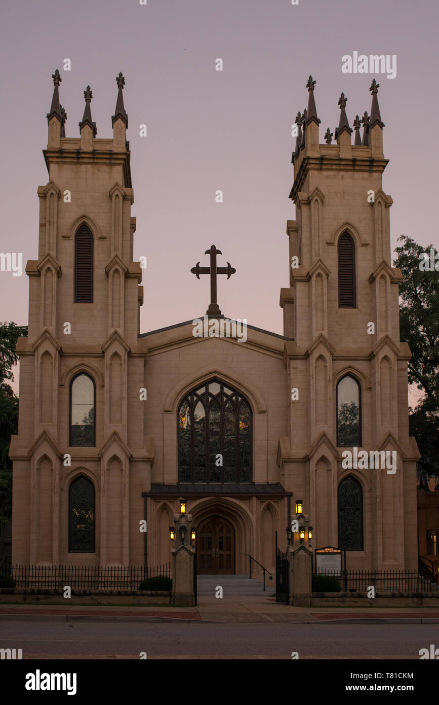 The Trinity Episcopal Cathedral is a Gothic Revival church, churchyard ...