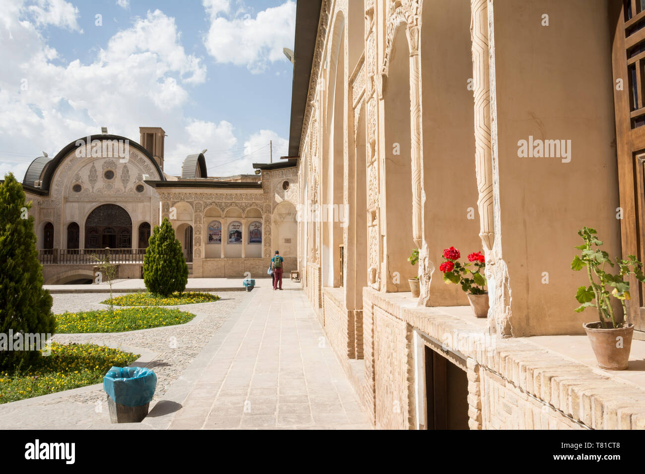 Isfahan Province- Kashan IRAN-April 30, 2019 historical building Tabatabaei house landmark from ...