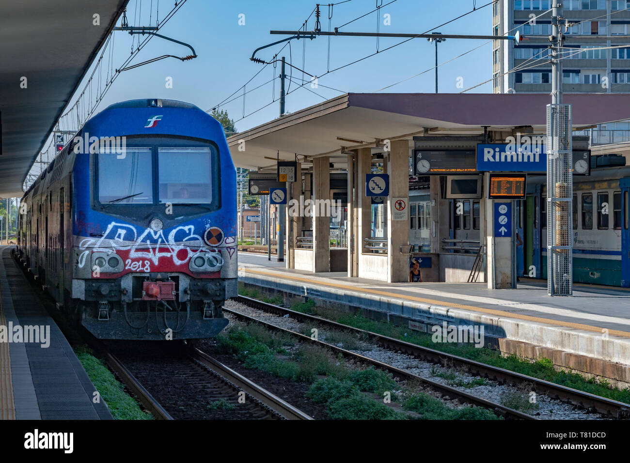 Rimini railway station hi-res stock photography and images - Alamy