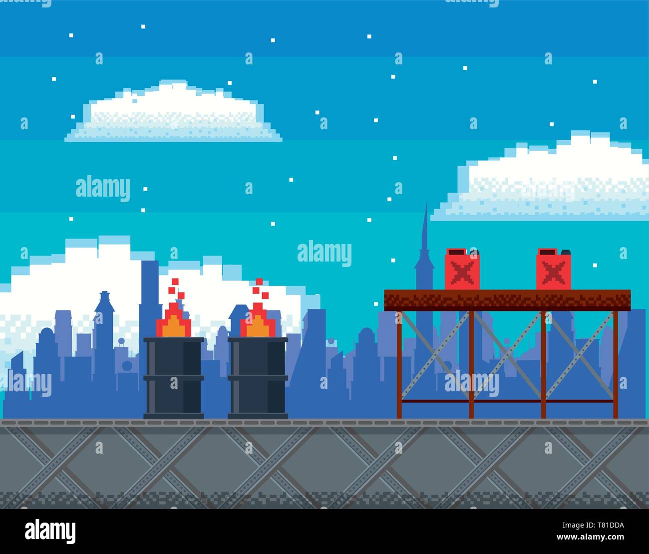 Retro videogame screen arcade background card Stock Vector Image & Art ...