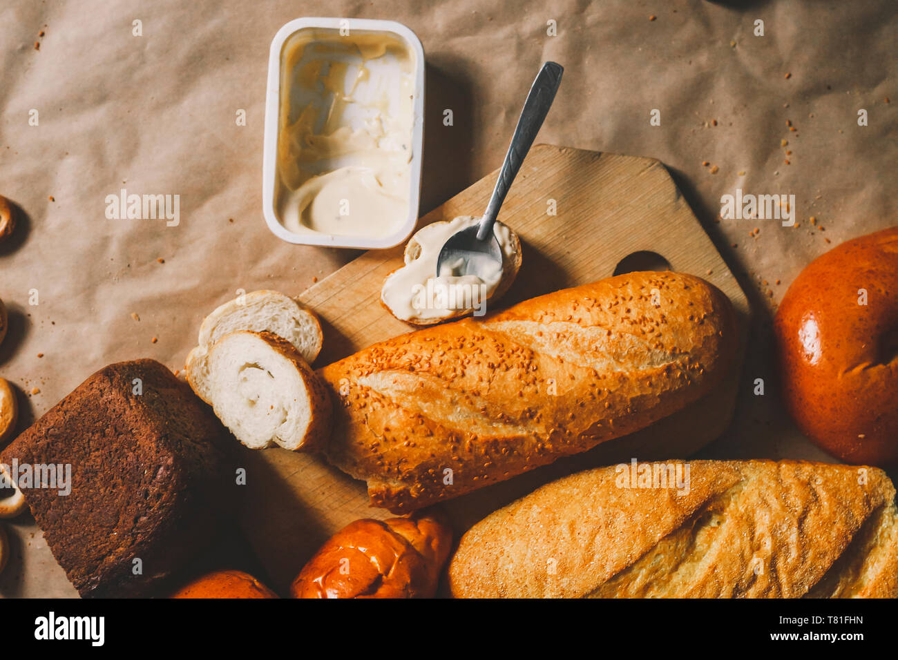 Assorted breads bread rolls hi-res stock photography and images - Alamy
