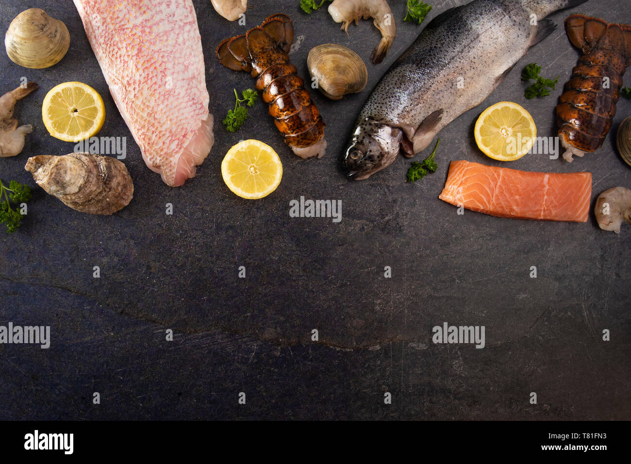 Seafood items hi-res stock photography and images - Alamy