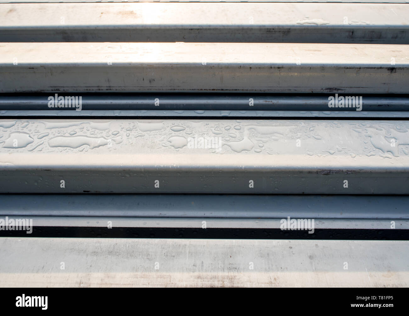 Box sections steel material prepare for the house structure Stock Photo ...