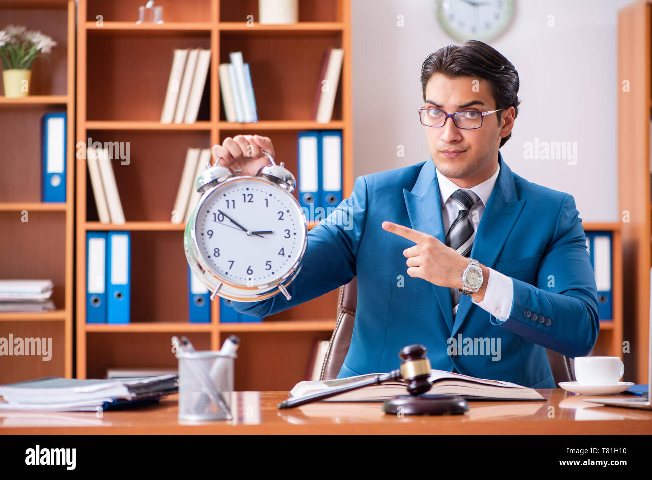 Lawyer working in the office Stock Photo - Alamy