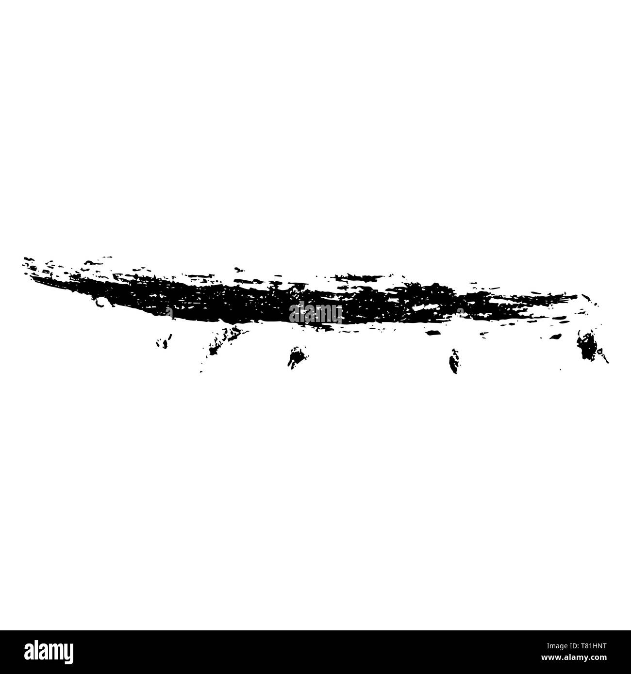 Ink vector brush stroke background. Vector illustration. Grunge texture ...