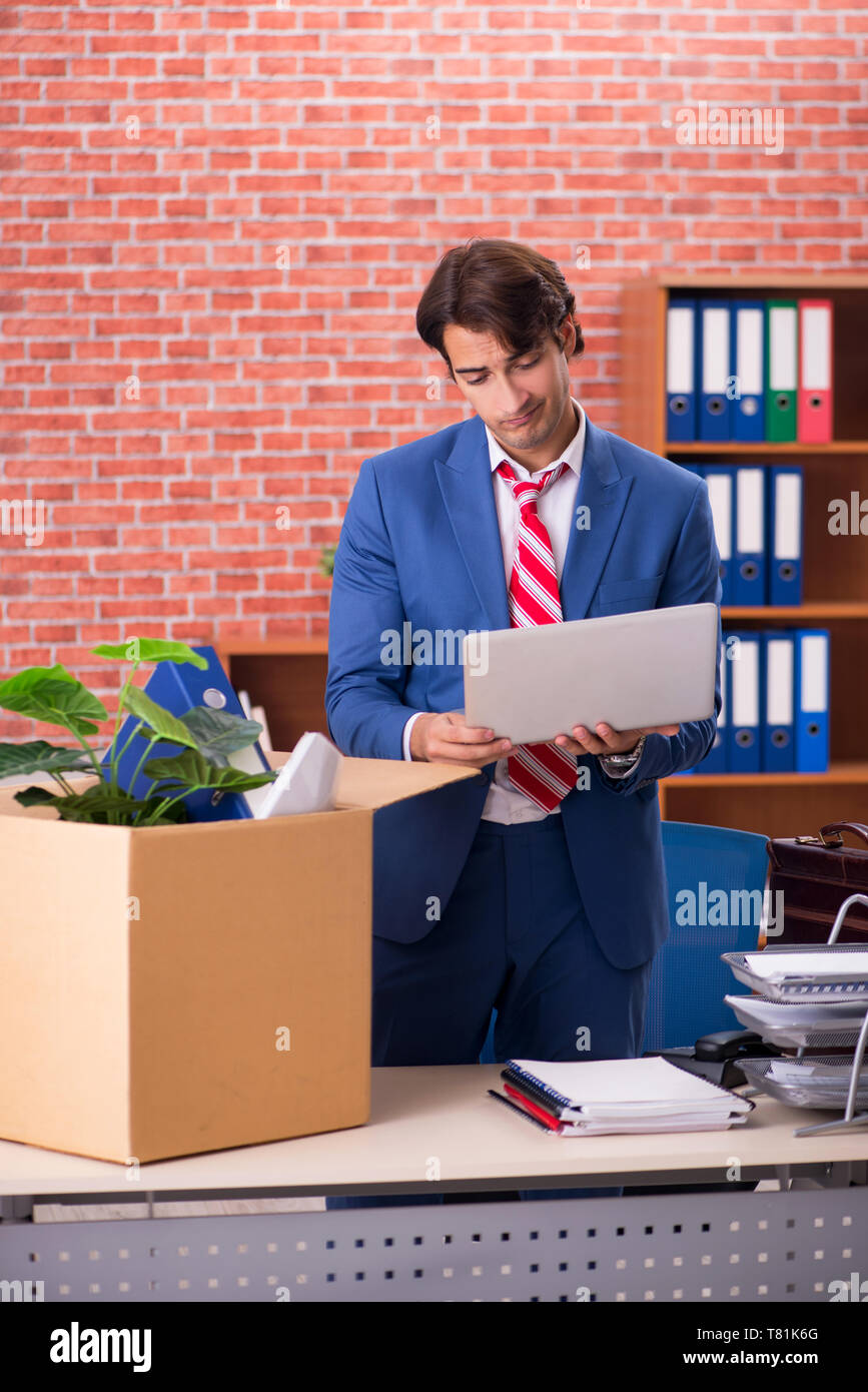 Young person being fired from his work Stock Photo - Alamy