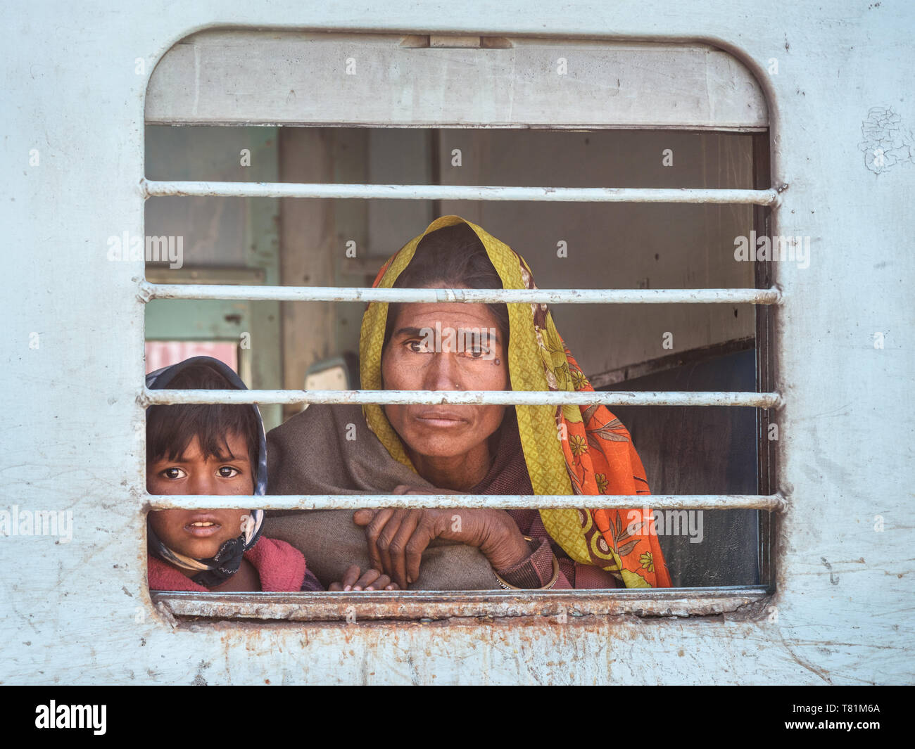 Indian train window hi-res stock photography and images - Alamy