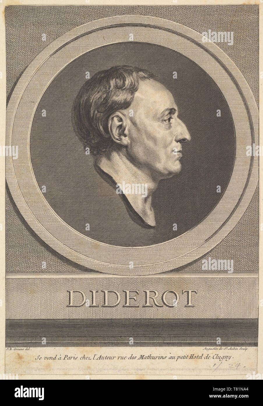 Denis Diderot, French Encyclopedist Stock Photo - Alamy
