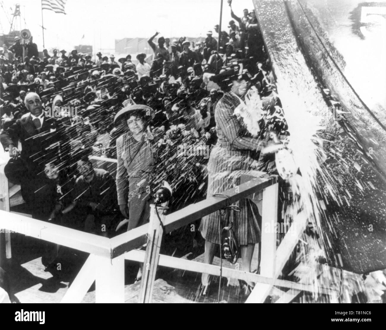 Marian Anderson Christening SS Booker T. Washington, 1942 Stock Photo - Alamy