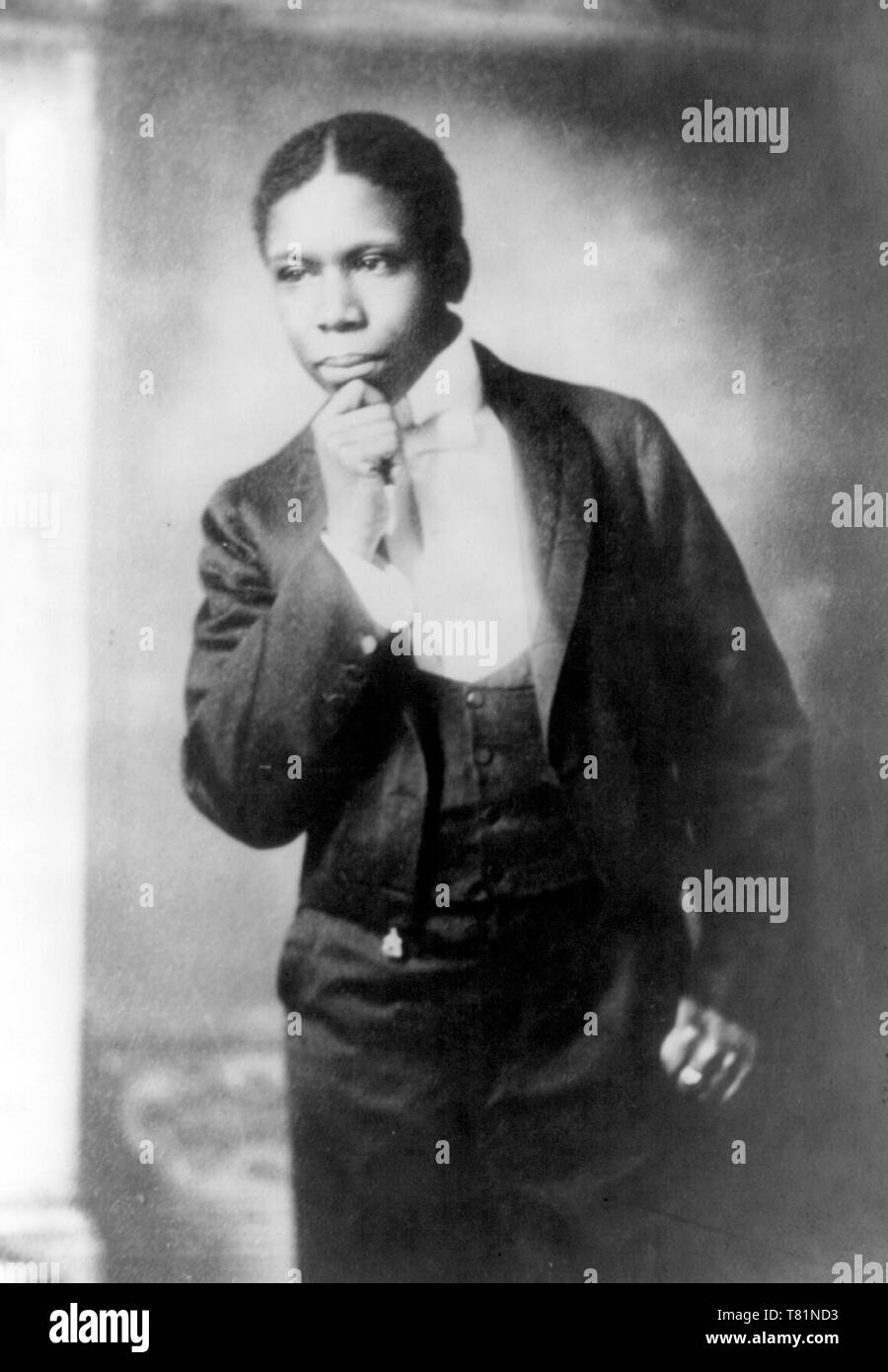 Paul Dunbar, American Author and Playwright Stock Photo - Alamy