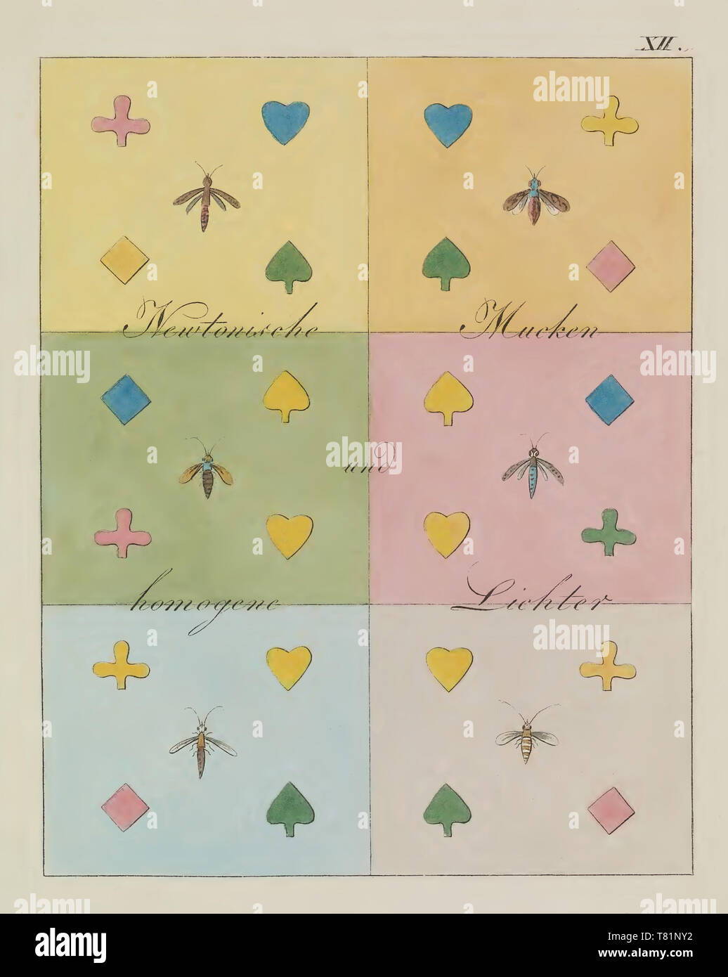 Johann von Goethe, Theory of Colors, 1810 Stock Photo - Alamy