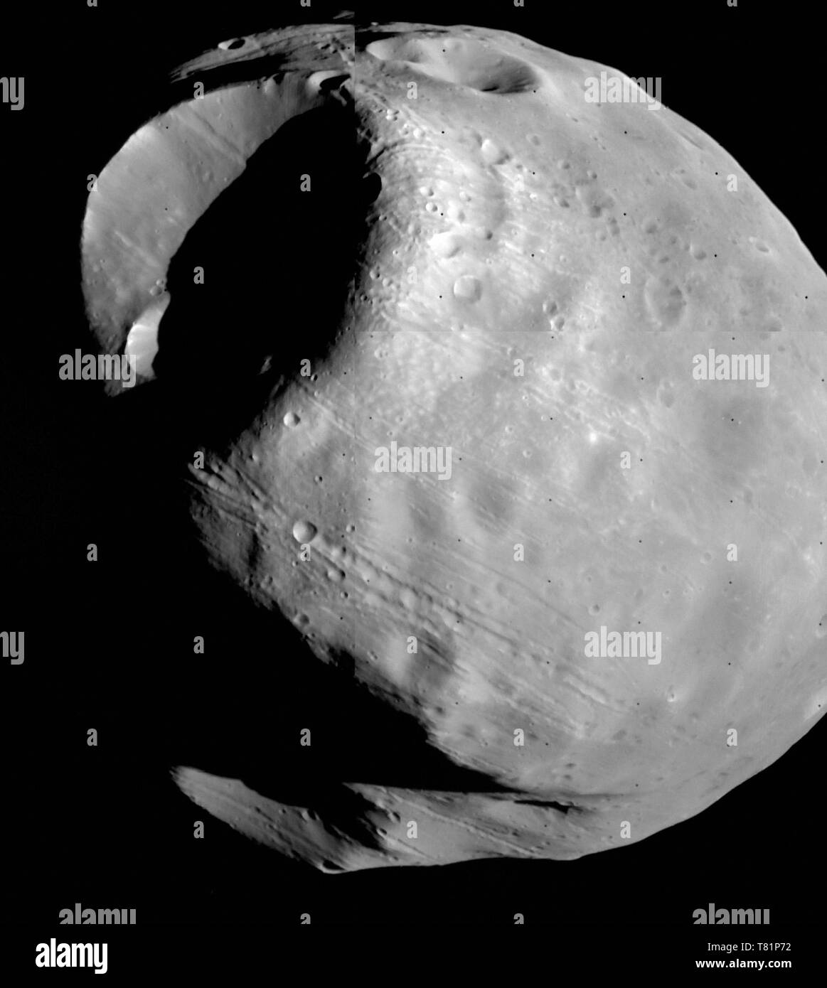 Two Moons Of Mars Labeled