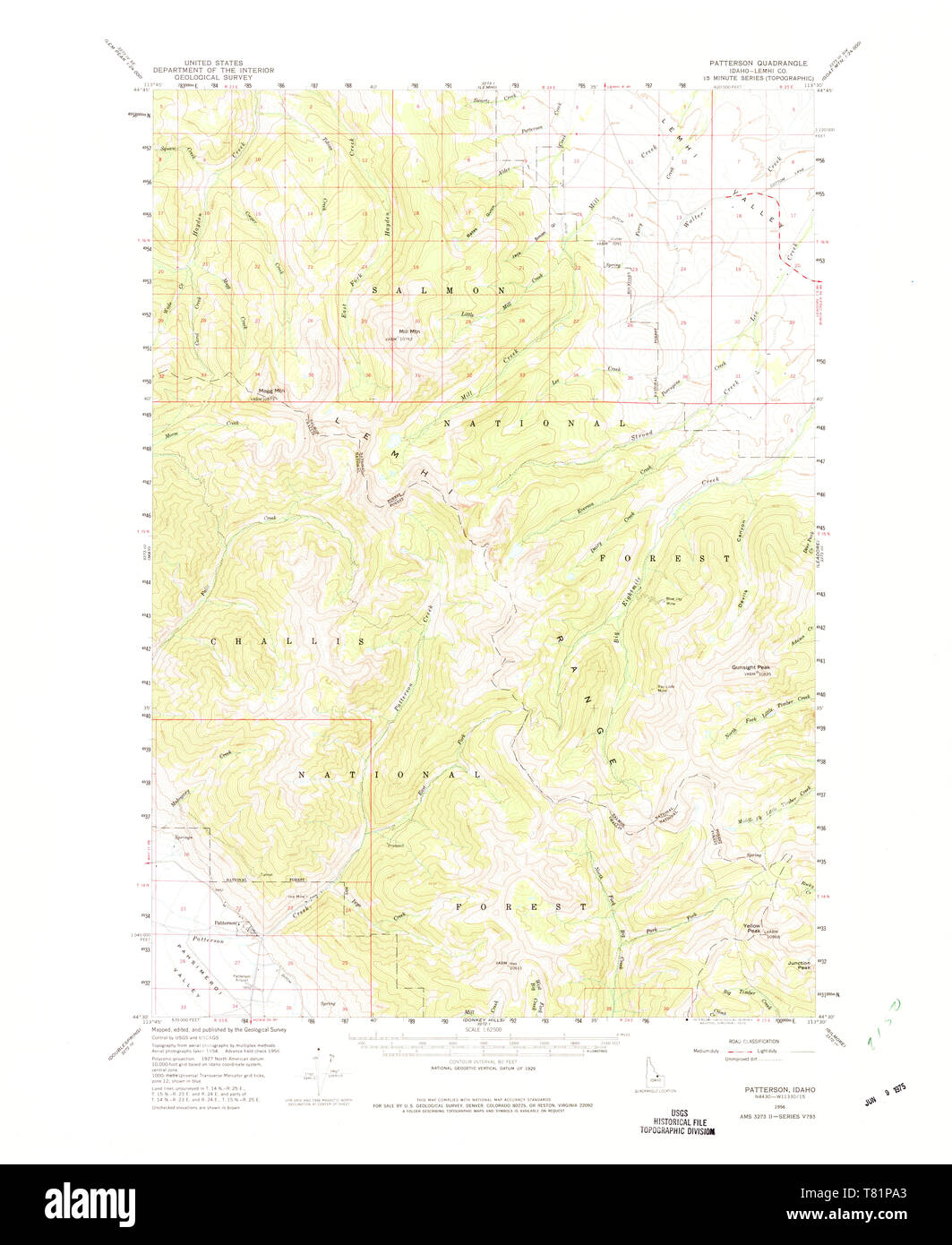 Map of patterson Cut Out Stock Images & Pictures - Alamy