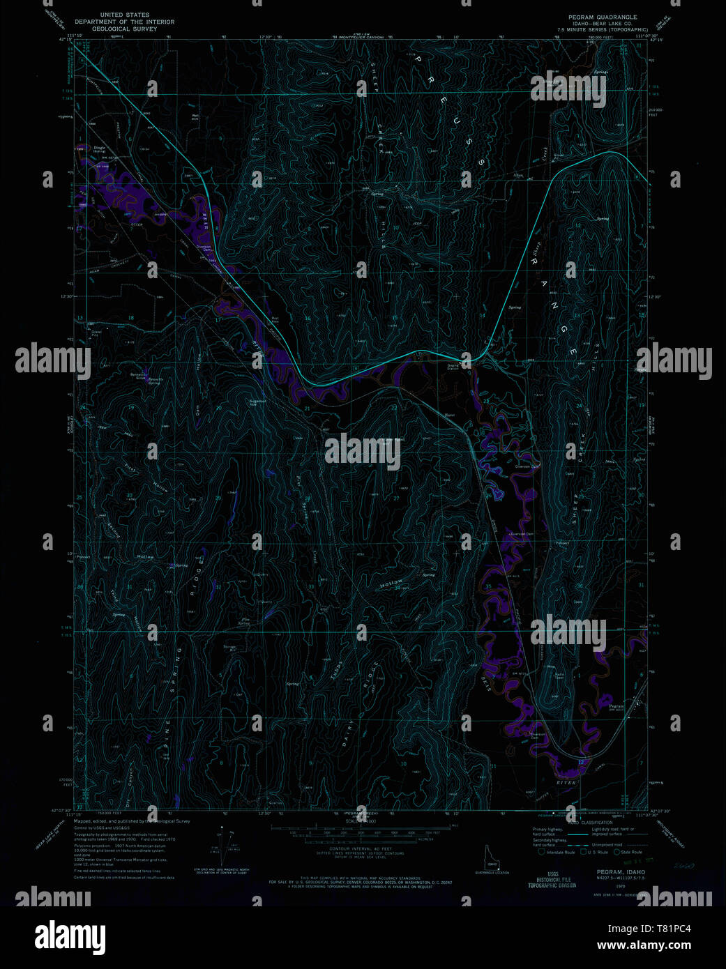 Pegram map hi-res stock photography and images - Alamy