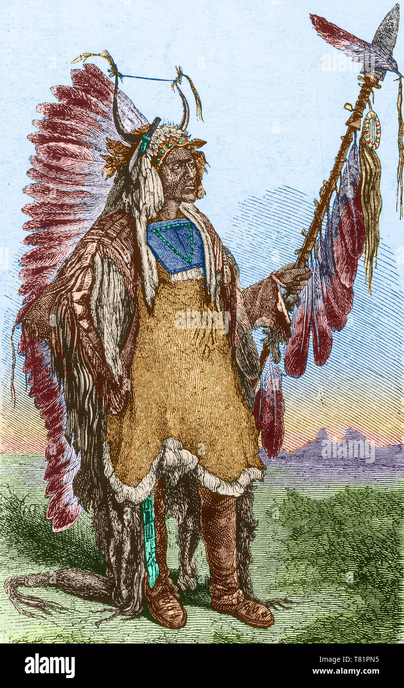 Mato-tope, Mandan Chief Stock Photo - Alamy
