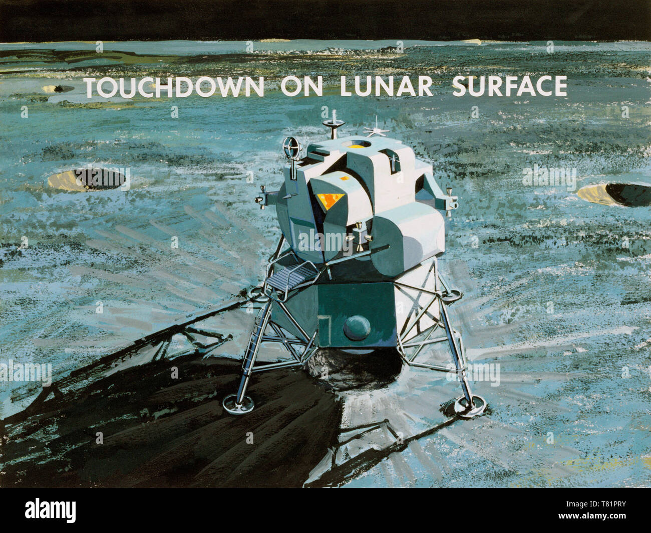 NASA, Apollo Spacecraft Touchdown, 1966 Stock Photo - Alamy