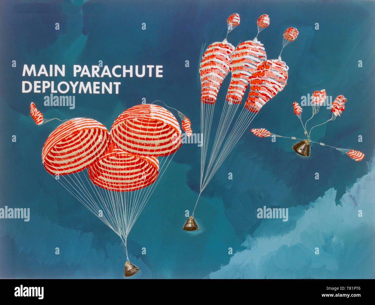 NASA, Apollo Spacecraft Drogue Chute Deployment, 1966 Stock Photo - Alamy