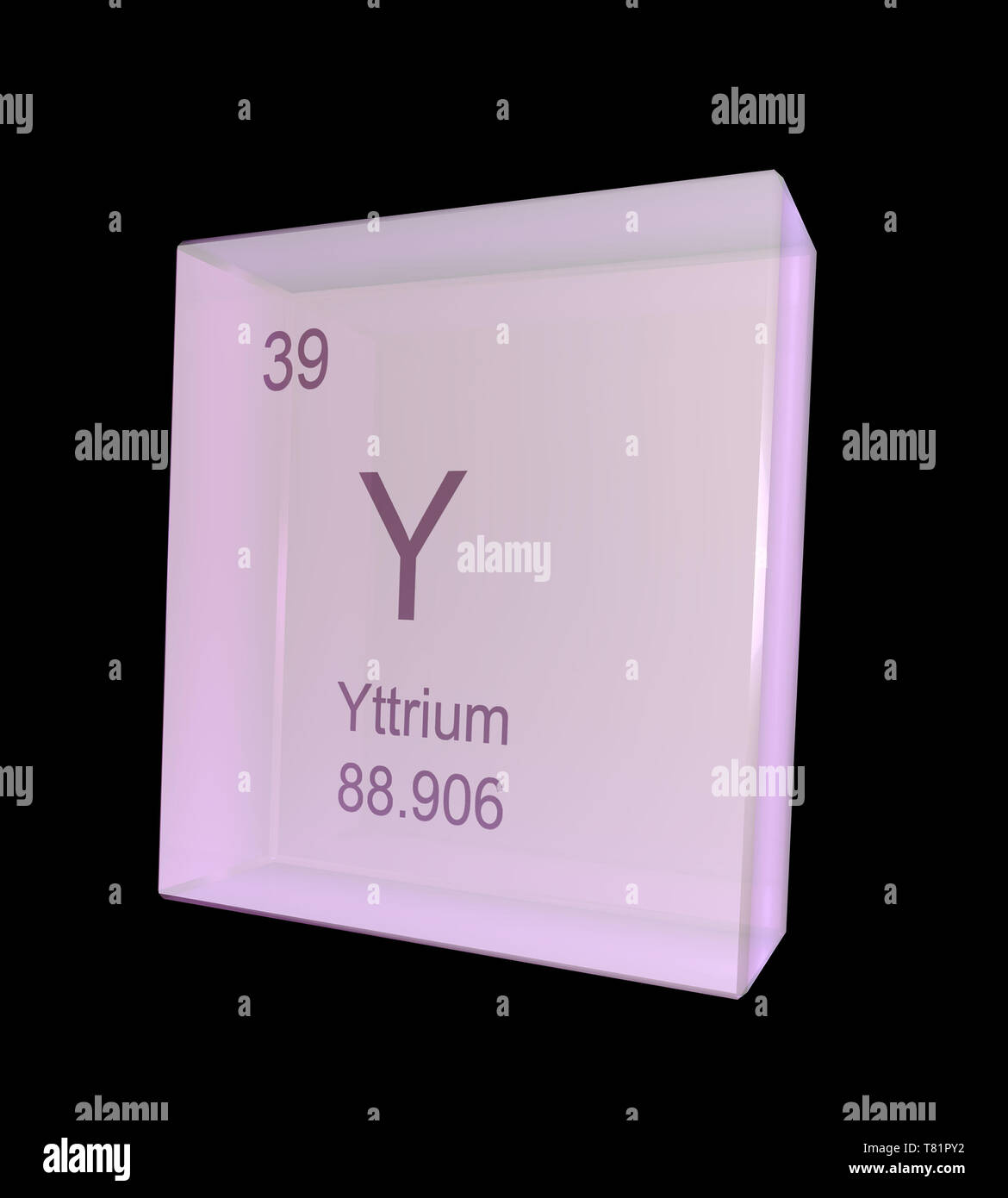 Yttrium, Chemical Element Symbol, Illustration Stock Photo - Alamy