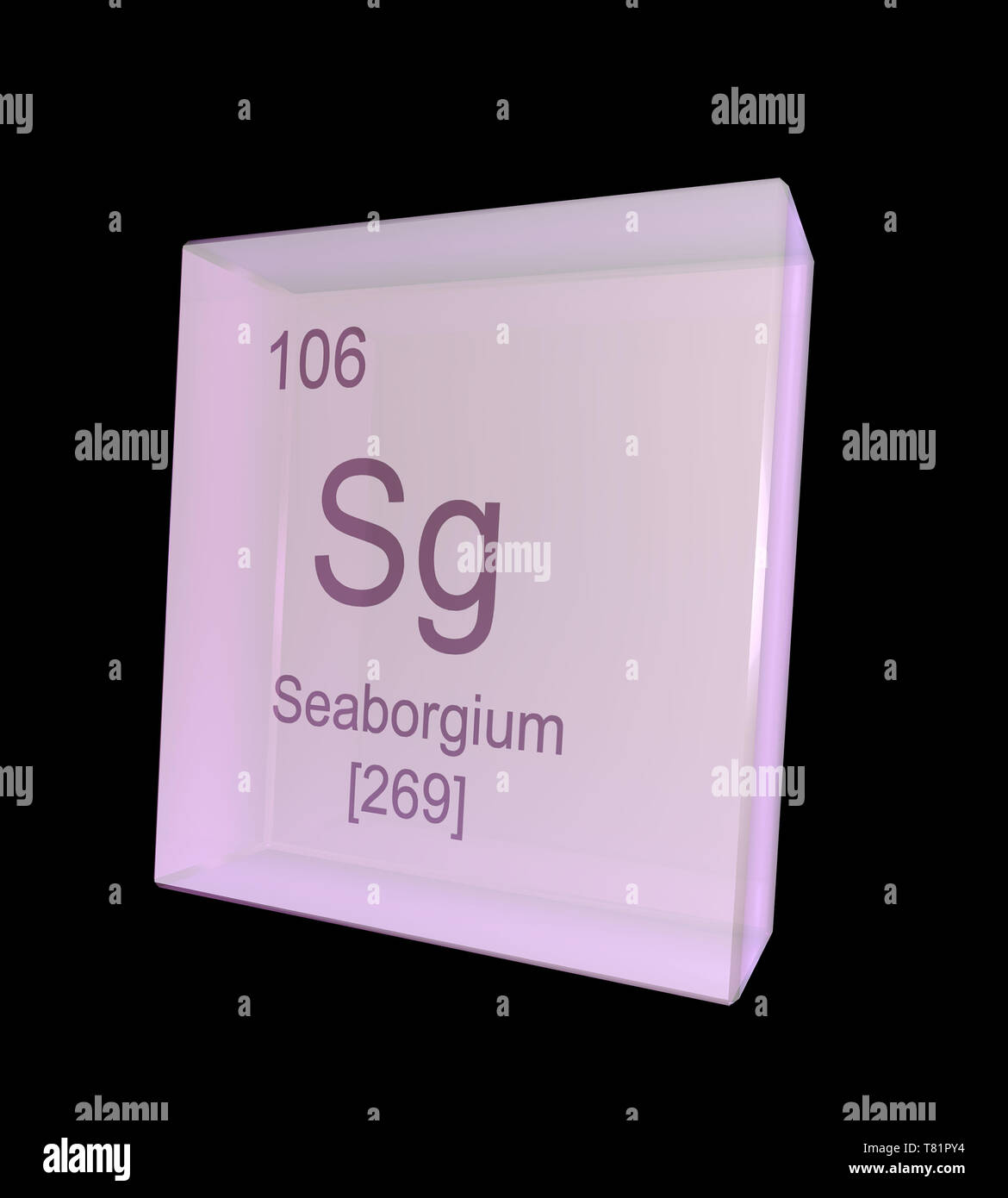 Seaborgium, Chemical Element Symbol, Illustration Stock Photo - Alamy