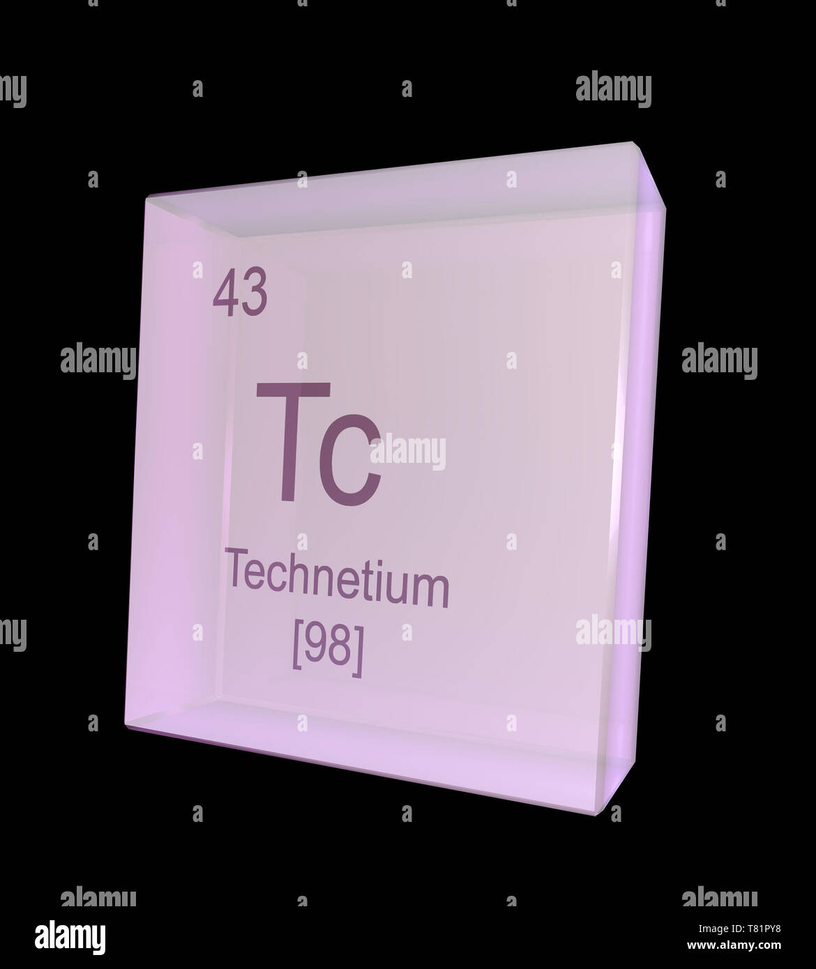 Technetium, Chemical Element Symbol, Illustration Stock Photo - Alamy