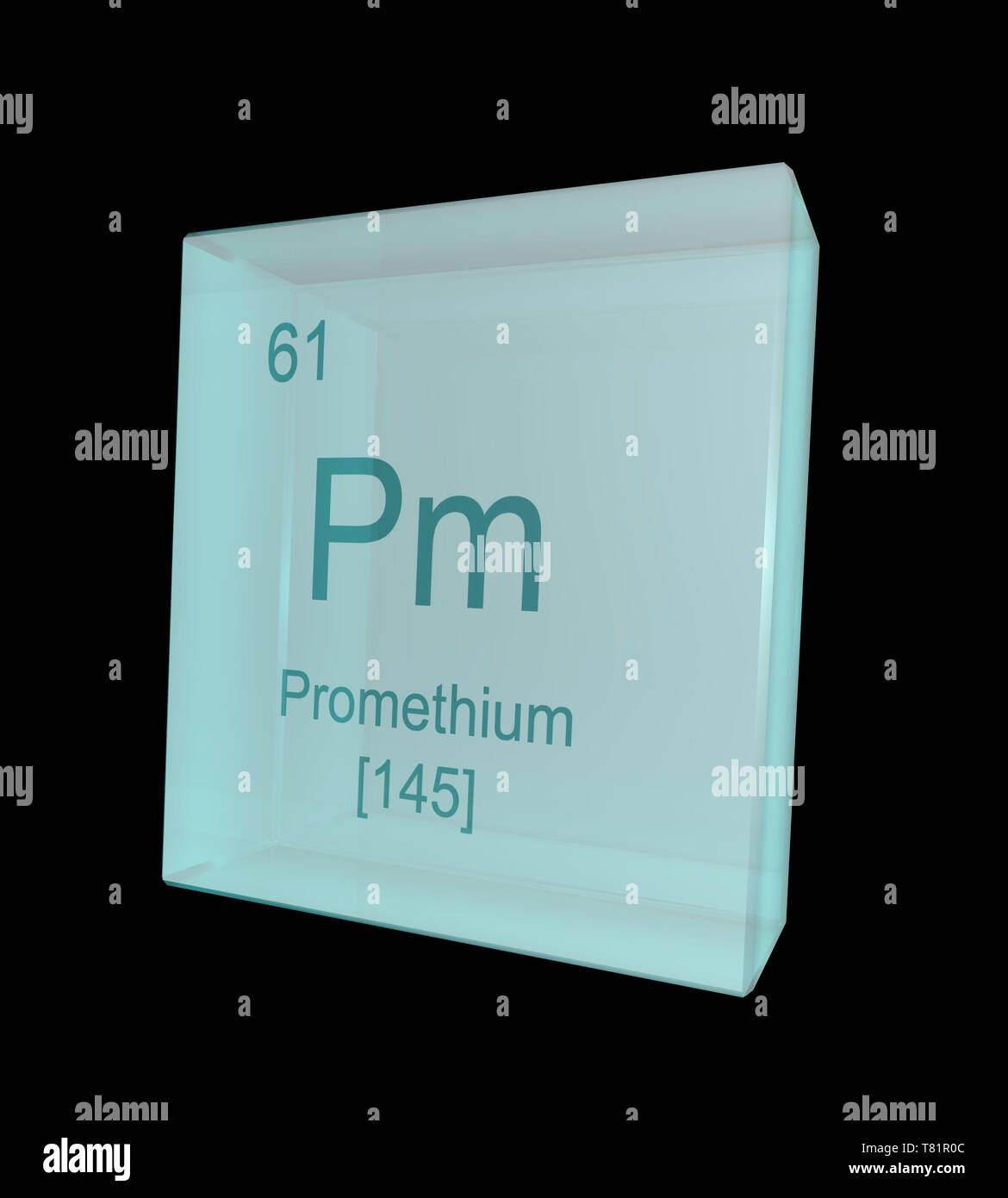 Promethium, Chemical Element Symbol, Illustration Stock Photo - Alamy