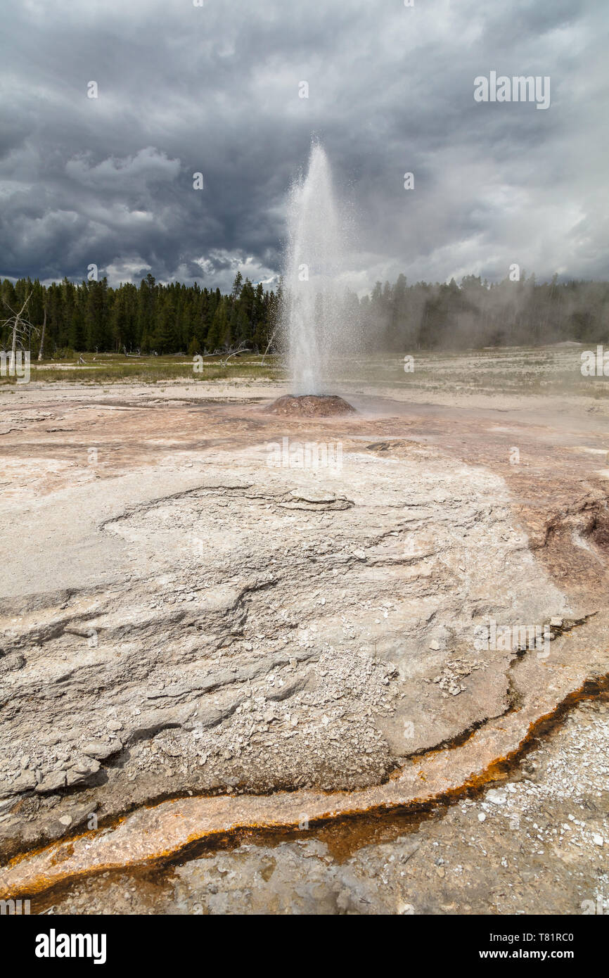 Sinter cone type of geyser hi-res stock photography and images - Alamy