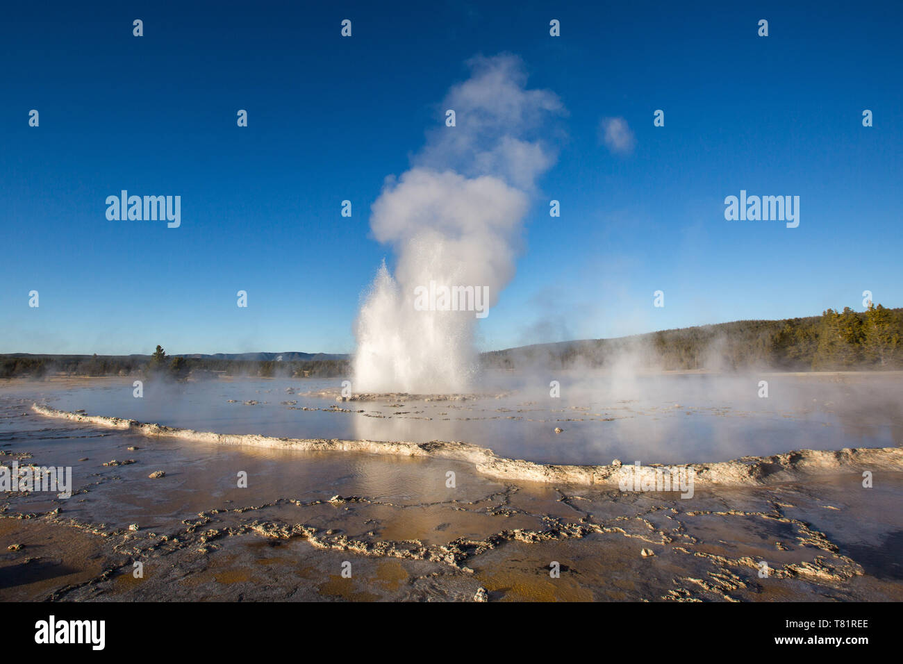 Great Fountain Geyser Stock Photo - Alamy